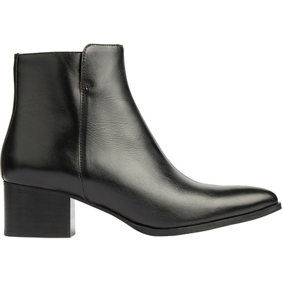 LK通勤短靴尖头粗跟百搭及踝靴