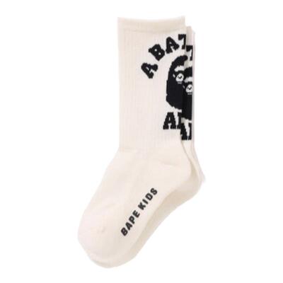 童款猿人提花中筒袜BAPE