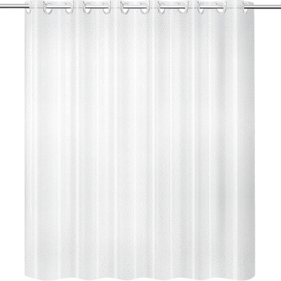 法乐居 德国EVA免打孔浴帘套装卫生间透明防水防霉淋浴室隔断帘厚