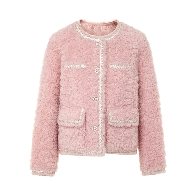 朗姿/莱茵福莱尔100%绵羊毛外套