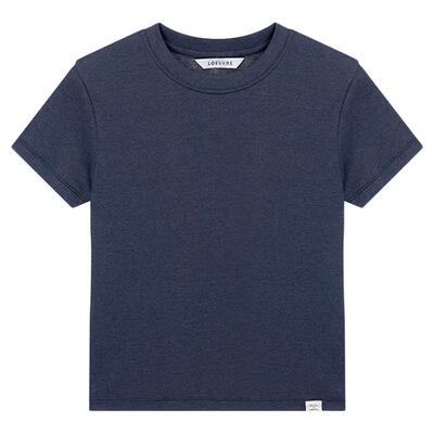 loeuvre华夫格针织短袖半袖T恤