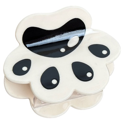 仿醋酸板材童趣小猫爪发夹马尾夹