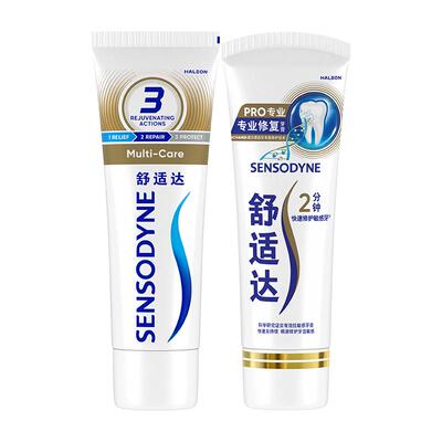 舒适达抗敏感牙膏修复多效套装