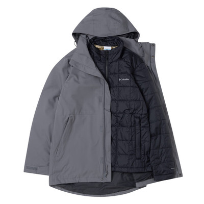 哥伦比亚冲锋衣三合一夹克男装户外露营运动服登山棉服外套WE8778