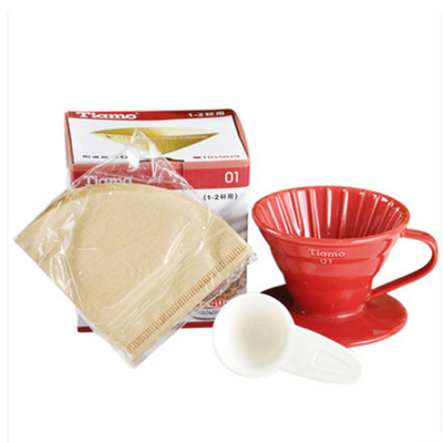 包邮陶陶瓷手冲过滤杯单孔型