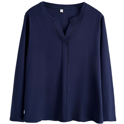 休闲风200斤小个子时尚v领打底衫