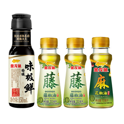 金龙鱼藤椒油花椒油酱油组合