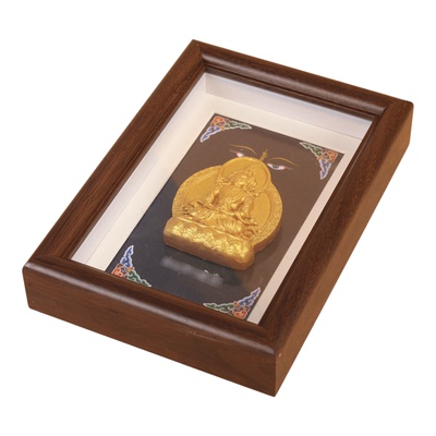 藏式红泥擦擦长寿佛唐卡礼盒