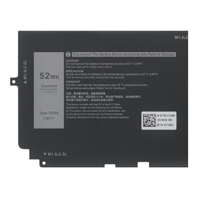 适用 戴尔XPS 13 9300 9380 9310 P117G 2XXFW 722KK 笔记本电池