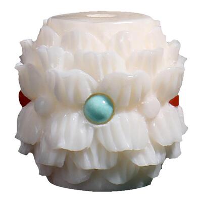 信誉公子猛犸牙莲花桶珠配饰