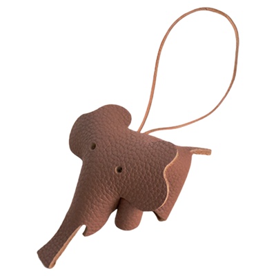 MIVANDI 爆款头层牛皮手工小象包挂钥匙材料包车挂可爱多色