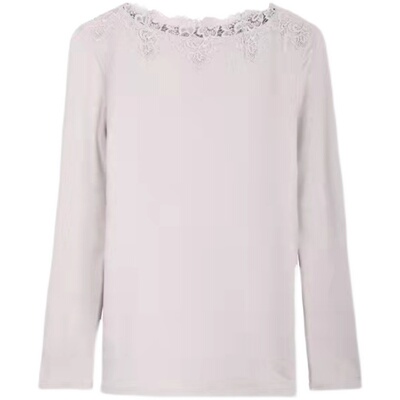 保暖内衣套装安莉芳厚款女一字领