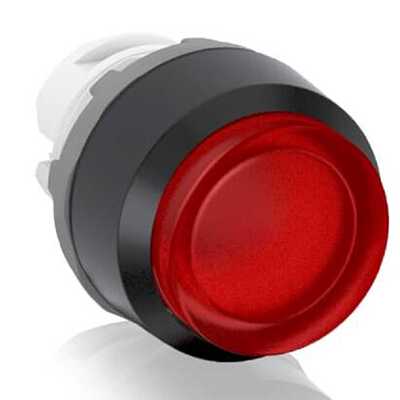 议价原装ABB带灯凸头塑料圈红色按钮头   MP3-11R    复位型