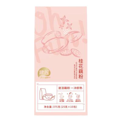建莲官方旗舰店桂花藕粉速溶可搭水果坚果0脂代餐早餐藕粉羹盒装