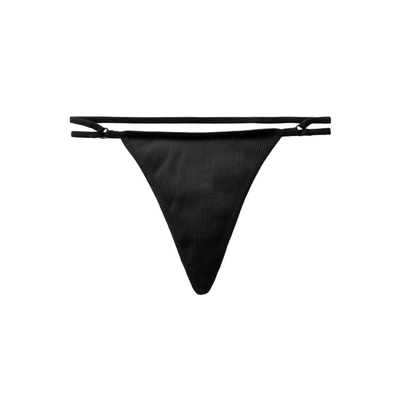 Andreadamo Ribbed Strap Detailed Thong 泳装女HBX