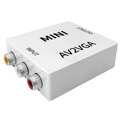 显示器看电视AV转VGA1080P/720p