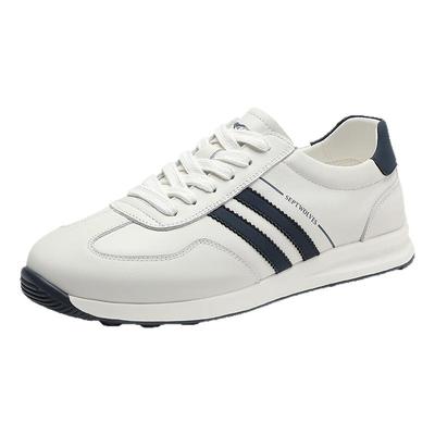 运动鞋男防滑轻便透气白色休闲鞋