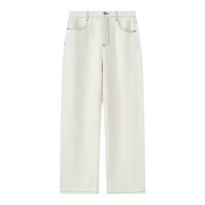 【长绒棉】Laurel劳芮新款淡人加绒直筒裤女LWL353K06200