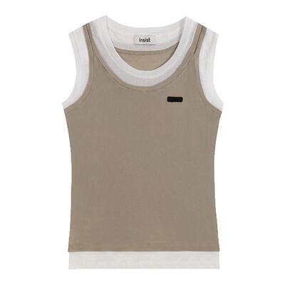 小缪子宽松叠穿背心吊带