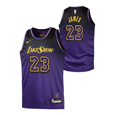 Nike耐克官方NBACityEdition大童勒布朗詹姆斯儿童篮球服速干球衣