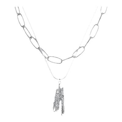 abyb缥缈双层项链中性风颈链