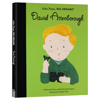 英文原版 精装 Little People  Big Dreams David Attenborough 小男孩大梦想 大卫爱登堡 英文版儿童全英语书