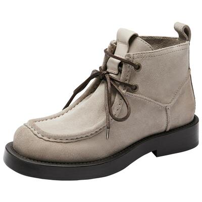 莱尔斯丹厚底增高休闲马丁靴子女