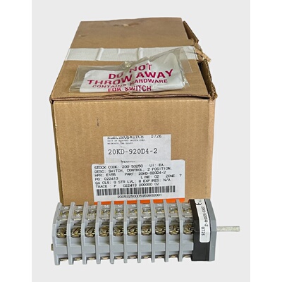 NEW ELECTROSWITCH 20KD920D42  20KD920D42 CAMACTUATED ROTARY