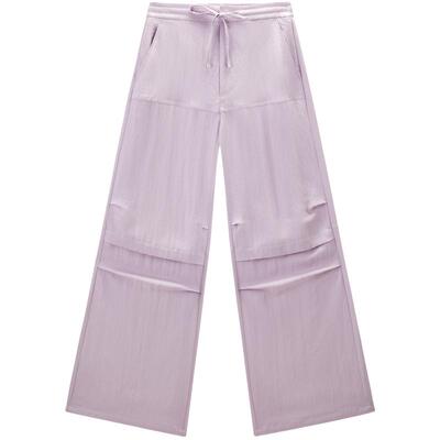 太平鸟夏季新款阔腿垂感休闲裤女
