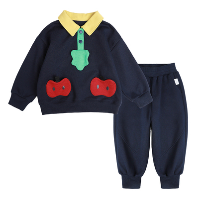 儿童春装男童套装运动衣服2026春季新款男孩穿搭两件套学院风童装