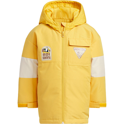 阿迪达斯正品小童连帽羽绒服