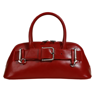 EZRO真皮手提设计感贝壳马鞍包