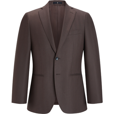 LAMPO/蓝豹深米羊毛西服