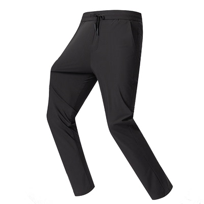 康博男士冰丝弹力透气休闲长裤