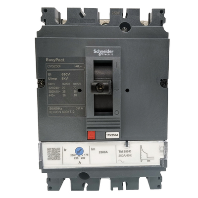正品施耐德CVS250F3P250A塑壳