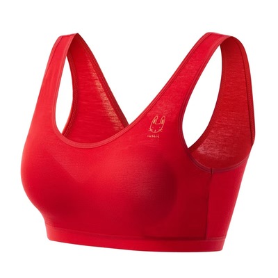 少女大红色本命年内衣红红火火