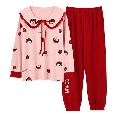 特大码冬季套装胖mm2006xl睡衣