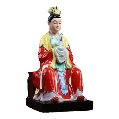 戴玉堂陶瓷摆件碧霞元君神像泰山娘娘像东岳泰山工艺品供奉家用