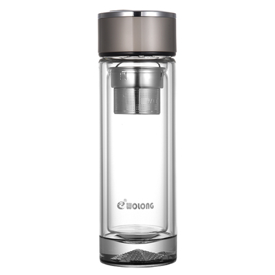 卧龙礼盒装便携过滤双层玻璃杯