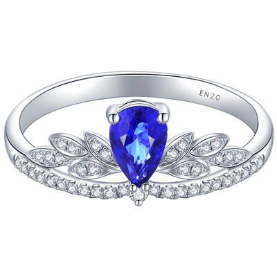 周大福enzo加冕系列蓝宝石戒指