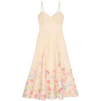 kate spade ks 奇幻花园吊带连衣裙轻奢