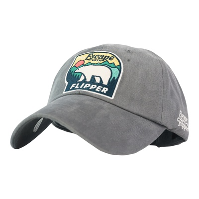 FLIPPER新款棒球帽鸭舌帽代购可爱北极熊刺绣多色系春夏大头大码