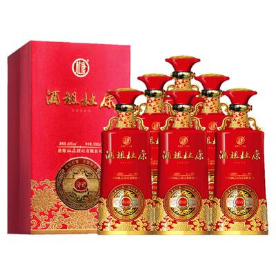 杜康6瓶整箱浓香型送礼纯粮白酒