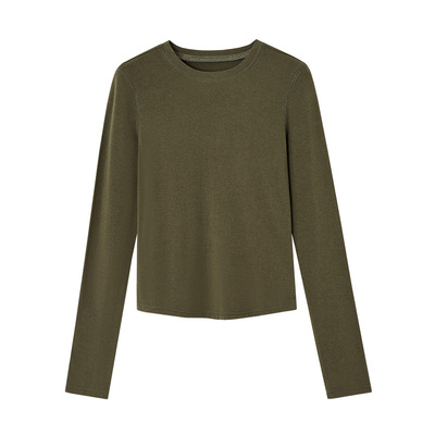 nextday弹力修身圆领基础长袖