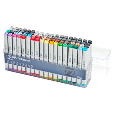 进口214色色马克笔产品设计插画