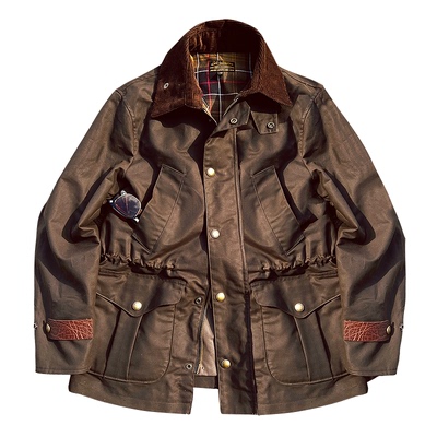 无蜡不欢——美式复古油蜡中长款猎装夹克经典工装外套防风防水