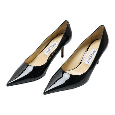 Jimmy Choo女士LOVE 65漆皮尖头浅口高跟鞋银泰百货精品 301596