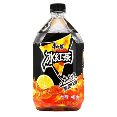 康师傅冰红茶无糖柠檬1L*12瓶