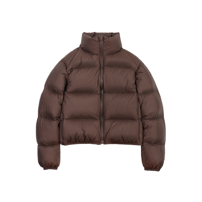 BM肯豆短款立领白鸭绒羽绒服