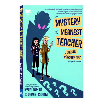 The Mystery of the Meanest Teacher 刻薄老师的秘密 英文原版漫画小说 约翰尼·康斯坦丁 青少年英语课外读物
